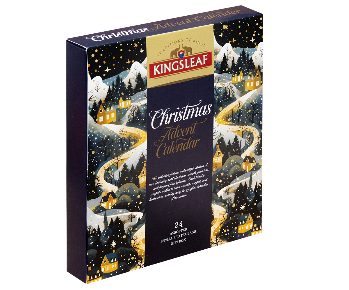 Kingsleaf Christmas Box Advent Calendar - 24 tea bags - 4 flavors ...
